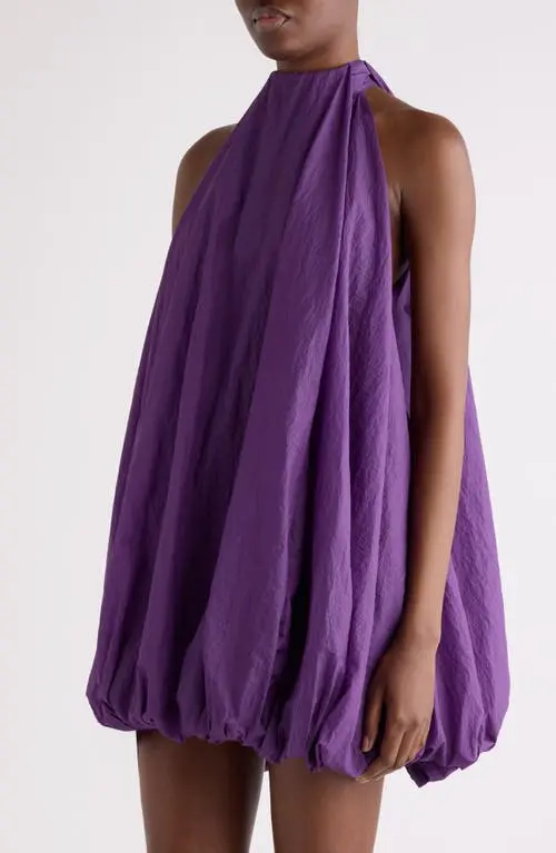 Alaïa Soft Nylon Balloon Minidress