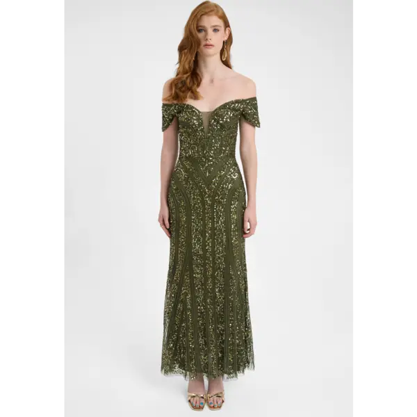 BEAUUT Embellished Sequin Gown