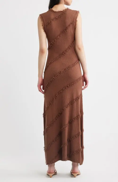 Rails Claudia Fringed Sleeveless Maxi Dress