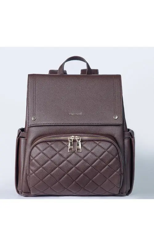 ENYA MOND Lunette Mini Diaper Bag Backpack - Brunette
