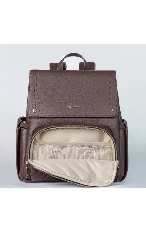 ENYA MOND Lunette Mini Diaper Bag Backpack - Brunette