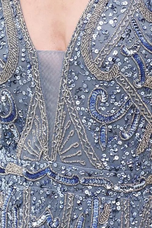 BEAUUT Embellished Sequin Maxi Gown