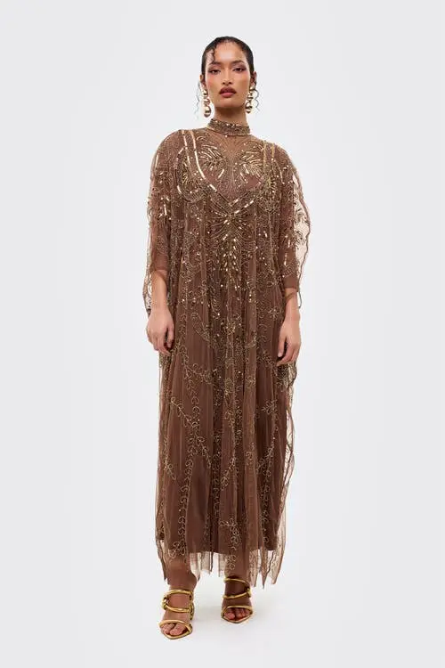 BEAUUT Embellished Sequins Gown