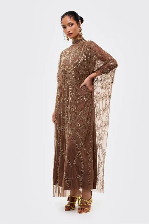 BEAUUT Embellished Sequins Gown