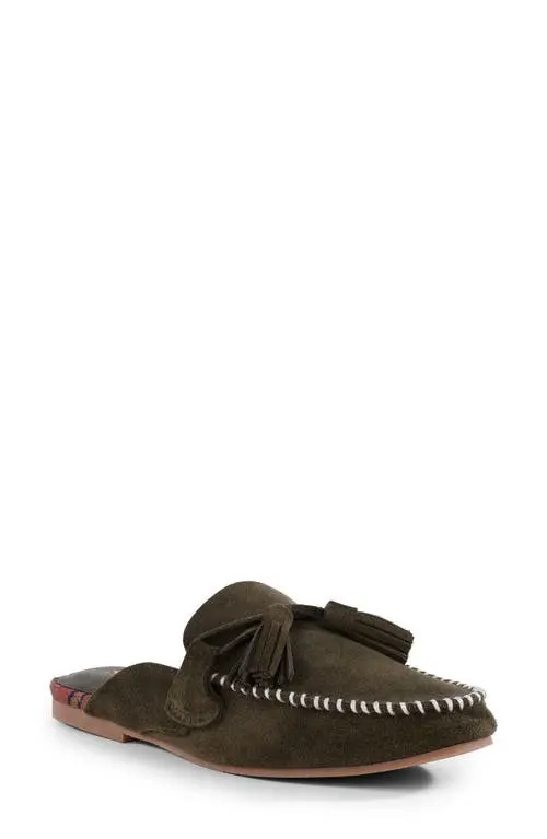 Seychelles Silverlake Tassel Mule - Olive