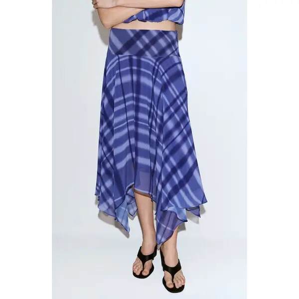 Mango Maxi Flared Skirt