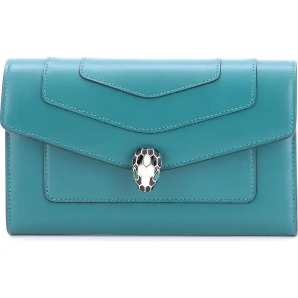 BVLGARI Serpenti Forever Wallet Leather