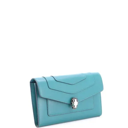 BVLGARI Serpenti Forever Wallet Leather