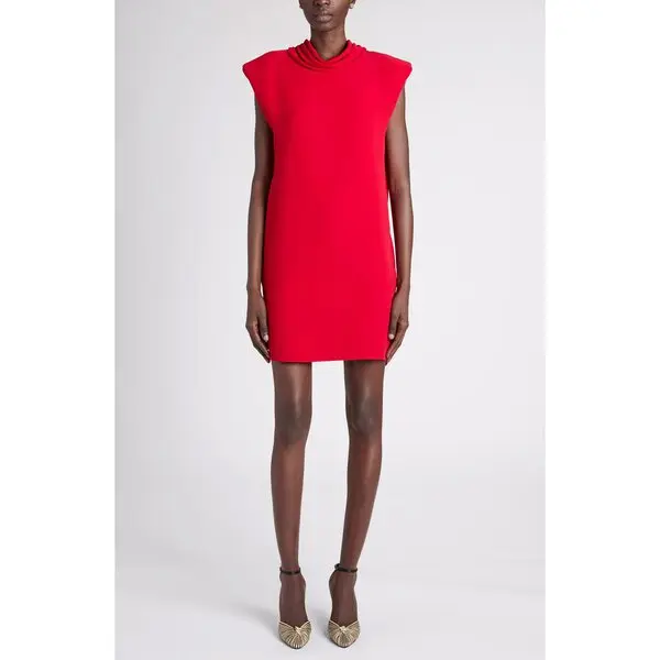 Valentino Garavani Cutout Cady Silk Shift Dress - Pink