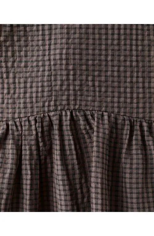 Mango Gingham Halter Dress