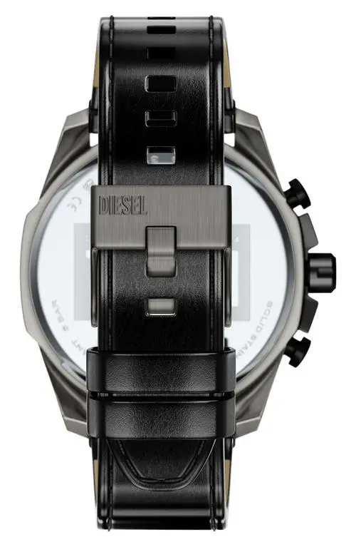 DIESEL® Mega Chief Gunmetal Chronograph Watch - Black