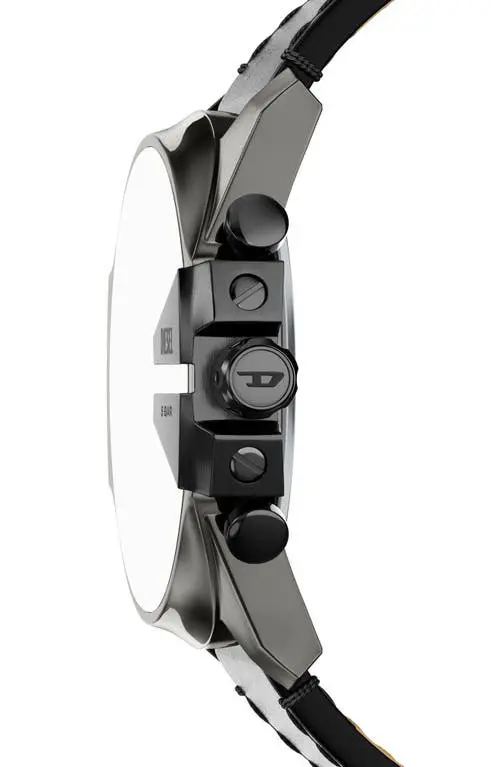 DIESEL® Mega Chief Gunmetal Chronograph Watch - Black