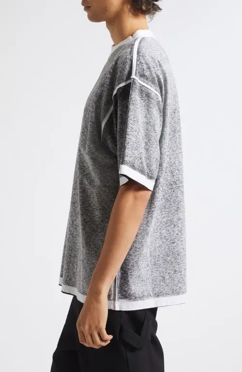 Balenciaga Fit Jaspé Logo T-shirt