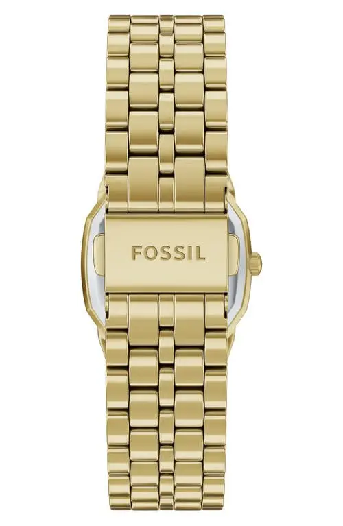 Fossil Harlow Octagonal Case Guilloche Dial Bracelet Watch