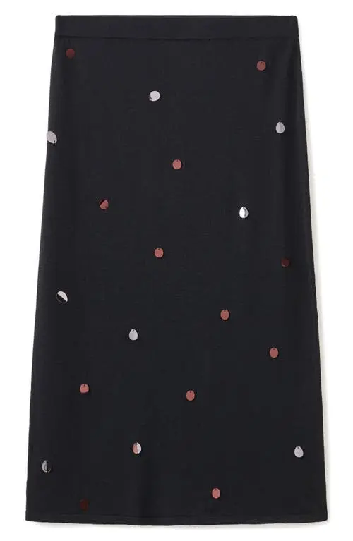 Mango Fine Knit Sequined Skirt