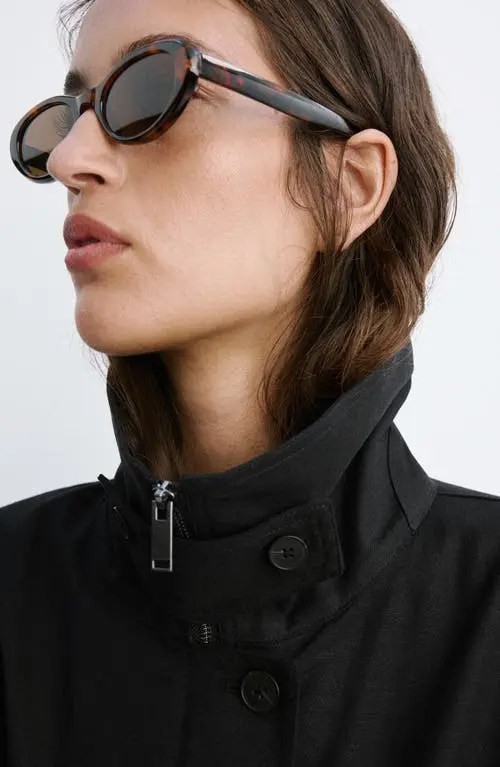 Mango Funnel Neck Bomber Jacket