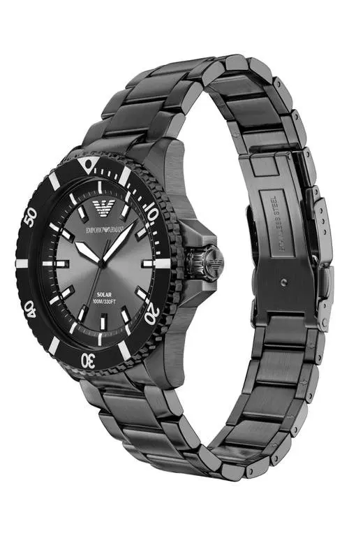 Emporio Armani World Explorer Solar Chronograph Bracelet Watch