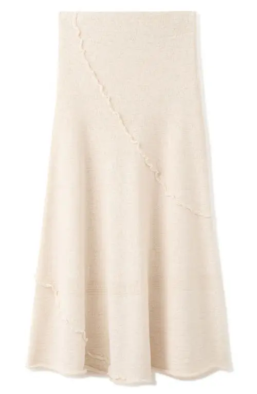 Mango Wavy Trim Pull-on Midi Skirt