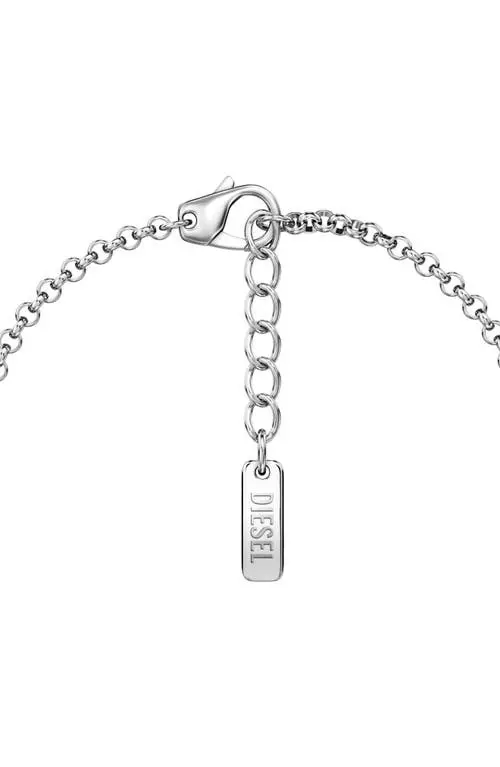 DIESEL® Logo Chain Bracelet In Stainless Steel