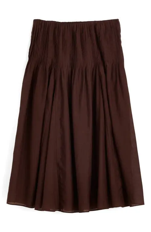 Madewell Pintuck Midi Skirt