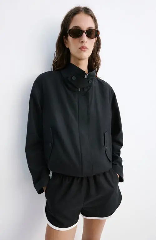 Mango Piped Pull-on Woven Shorts