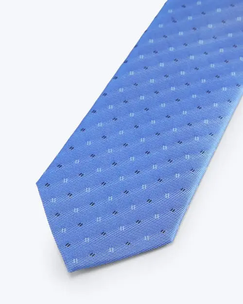 KNOTTERY & CO Sea Whisper Silk Jacquard Tie