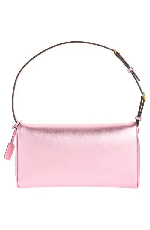 Valentino Garavani Small Devain Metallic Leather Shoulder Bag
