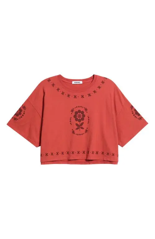 Daydreamer Floral Graphic Cropped T-shirt