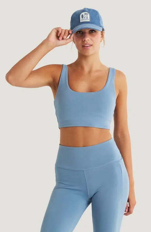 FREE FLY Terraflow Scoop Neck Performance Tank - Windward Blue