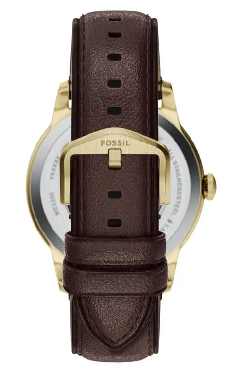 Fossil Townsman Automatic Leather Strap Watch