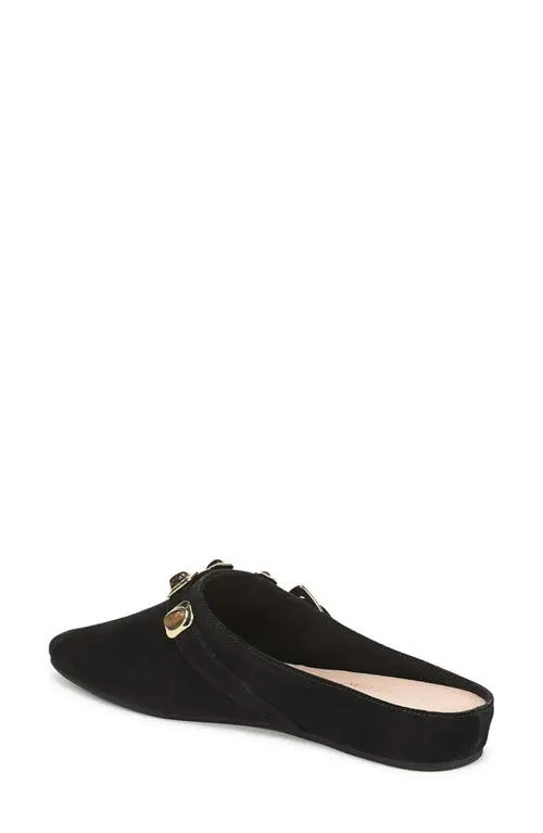 Veronica Beard Narcisa Flat Mule - Black