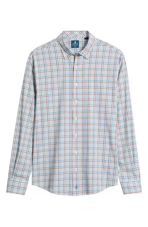 Johnnie-o Redwood Check Plaid Long Sleeved Button Down Shirt
