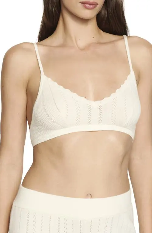 Eberjey Pointelle Sweater Knit Bralette