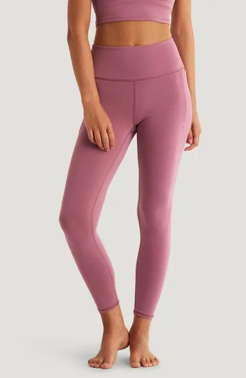 FREE FLY Terraflow Pocket Leggings - Plum