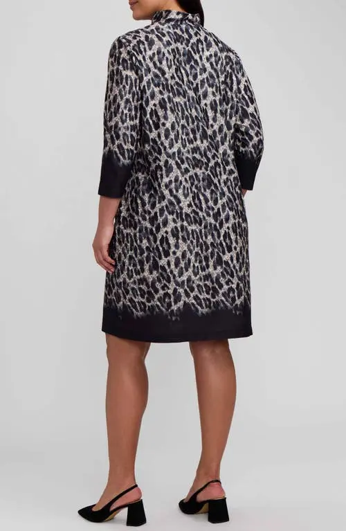 Foxcroft Tammy Cheetah Print Shirtdress