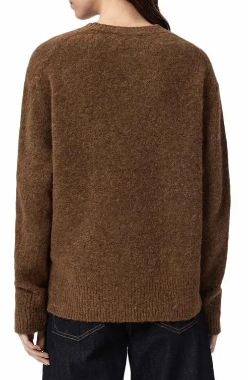 ALLSAINTS Unwind Jumper Crewneck Sweater - Caramel Brown