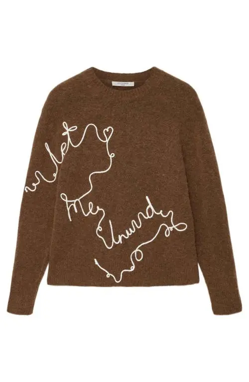 ALLSAINTS Unwind Jumper Crewneck Sweater - Caramel Brown