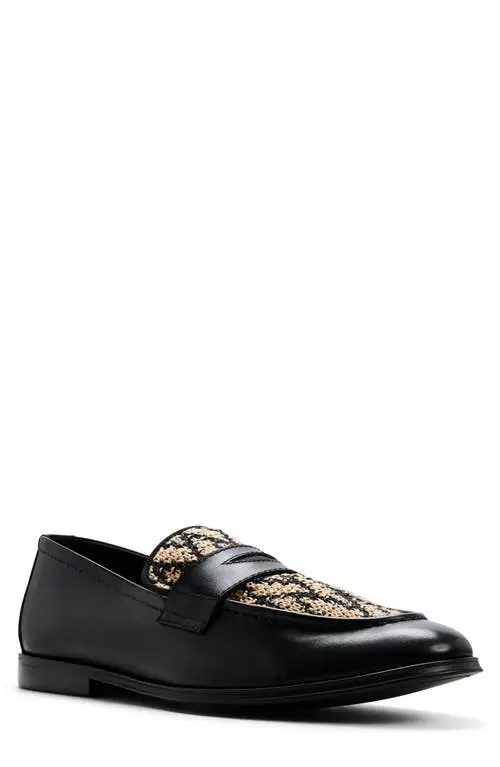 Aldo Fano Leather Penny Loafer - Black