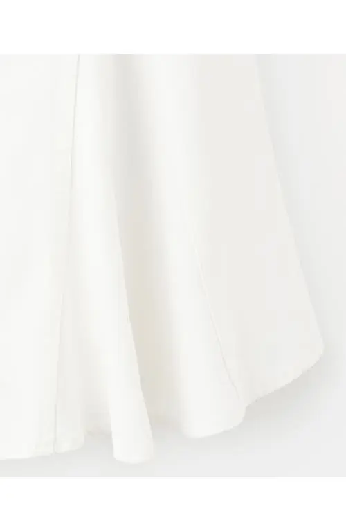 Mango Godet Cotton Midi Skirt