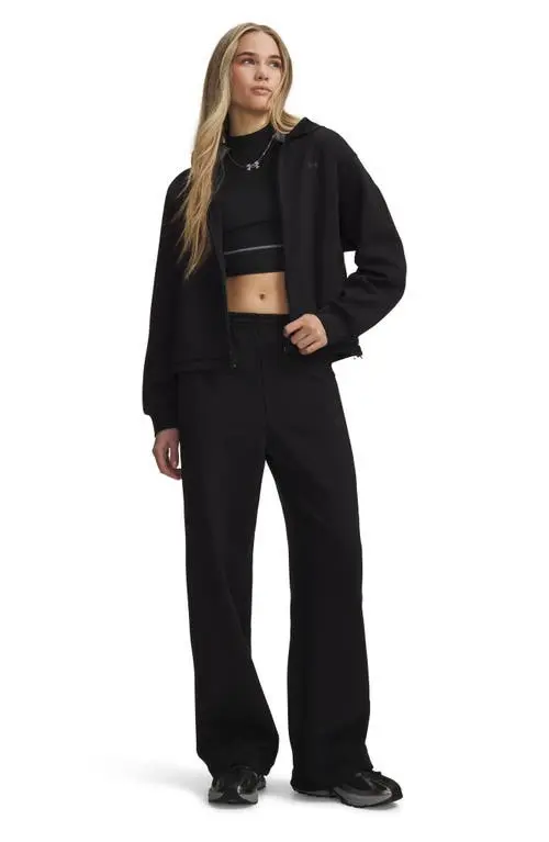 Under Armour Unstoppable Performance Fleece Wide Leg Pants - 008 Ultimate Black