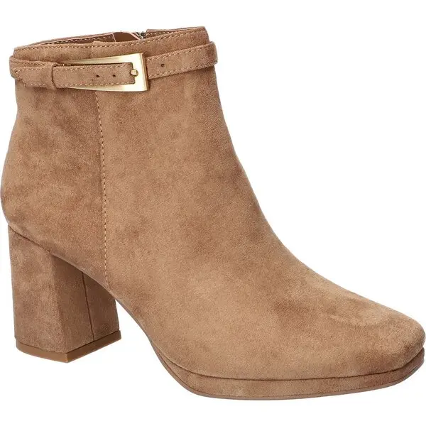 BELLA VITA Hudson Platform Bootie - Saddle Suede