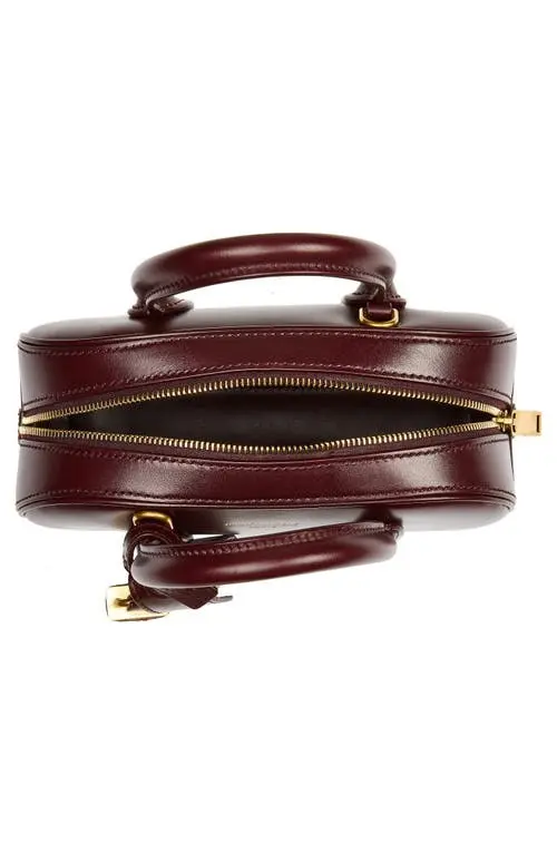 Saint Laurent Mini Sac De Jour Boston Satchel - Rouge Cabernet