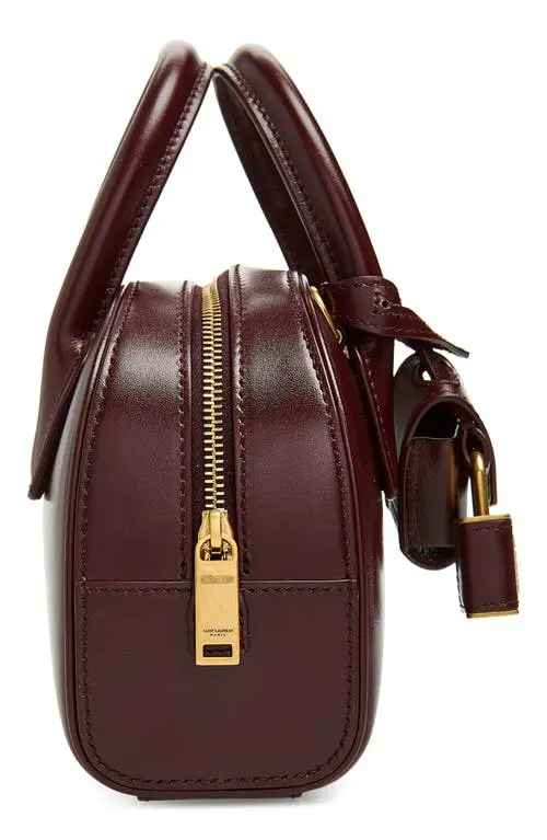Saint Laurent Mini Sac De Jour Boston Satchel - Rouge Cabernet