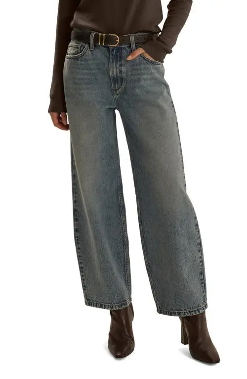 FAVORITE DAUGHTER The Mercer Mid Rise Easy Straight Leg Jeans