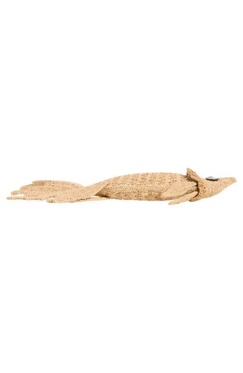 ANYA HINDMARCH Crochet Raffia Fish Clutch