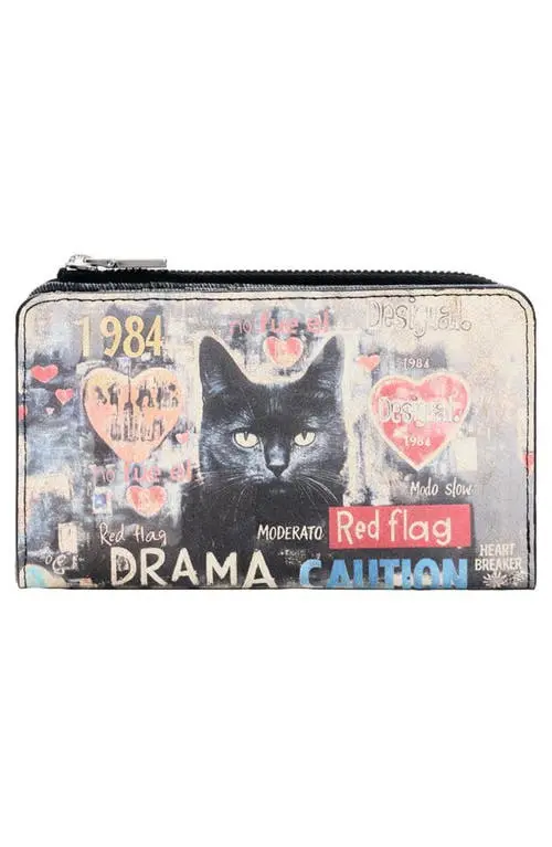 Desigual Medium Printed Zip Around Wallet