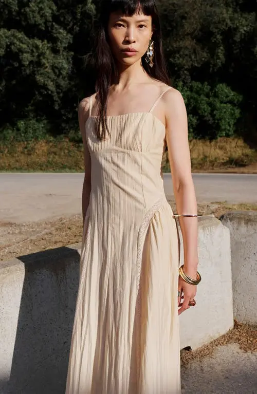 Mango Lace Detail Corset Dress