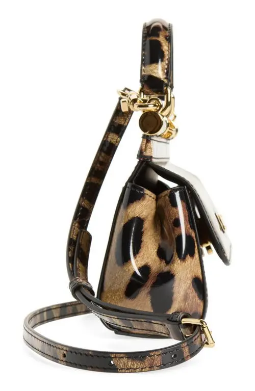 Dolce & Gabbana Mini Sicily Leather Top Handle Bag