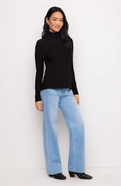 Karen Kane Ribbed Turtleneck Top