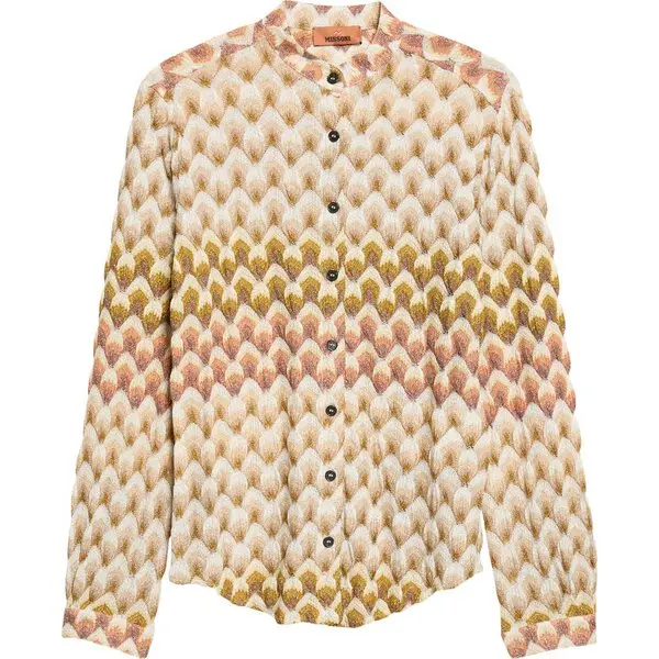 Missoni Metallic Button-up Shirt - S30ga